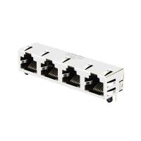 China LPJE401CNL Tab Up Without LED 1X4 Port RJ45 Jacks Without Integrated Magnetics for sale