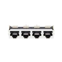China LPJE401CNL Tab Up Without LED 1X4 Port RJ45 Jacks Without Integrated Magnetics for sale