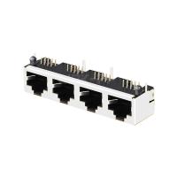 China LPJE401DNL Tab Up Without LED 1X4 Port RJ45 Connectors Without Integrated Magnetics for sale