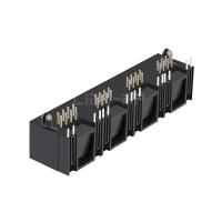 China LPJE401NGNL Tab Up Yellow/Green LED 1X4 Port RJ45 Jacks Without Integrated Magnetics for sale