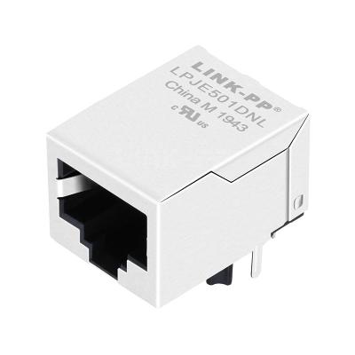 China LPJE501DNL Tab Down Without Led Single Port RJ45 Modular Jack Without Integrated Magnetics for sale