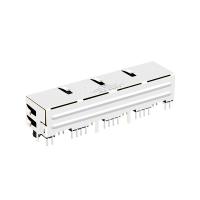 China LPJE4016AHNL Tab Up Green/Yellow LED 1X4 Port RJ45 Modular Jacks Without Integrated Magnetics for sale
