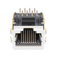 China LPJEF180-5CNL Side Entry Pcb Connector Without Leds RJ45 Panel Mount Jack without Integrated Magnetics for sale
