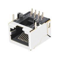 China LPJEF1802DNL Tab Down Without Led Side Entry Pcb Panel Mount RJ45 Jack Without Integrated Magnetics for sale
