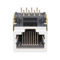 China LPJEF1802DNL Tab Down Without Led Side Entry Pcb Panel Mount RJ45 Jack Without Integrated Magnetics for sale