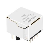 China LPJEF1802DNL Tab Down Without Led Side Entry Pcb Panel Mount RJ45 Jack Without Integrated Magnetics for sale
