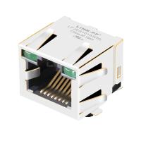 China LPJES101AWNL Tab Up Green/Green LED 1X1 Port SMT RJ45 Jack Without Integrated Magnetics for sale