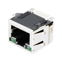 China LPJES101AWNL Tab Up Green/Green LED 1X1 Port SMT RJ45 Jack Without Integrated Magnetics for sale