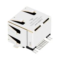 China LPJES101AWNL Tab Up Green/Green LED 1X1 Port SMT RJ45 Jack Without Integrated Magnetics for sale
