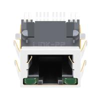 China LPJES101AWNL Tab Up Green/Green LED 1X1 Port SMT RJ45 Jack Without Integrated Magnetics for sale