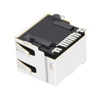 China LPJES101AWNL Tab Up Green/Green LED 1X1 Port SMT RJ45 Jack Without Integrated Magnetics for sale