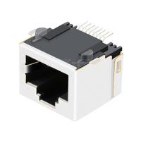 China LPJES101XDNL Side Entry Pcb 1X1 Port RJ45 Modular Jack Tab Up Without Led Without Integrated Magnetics for sale