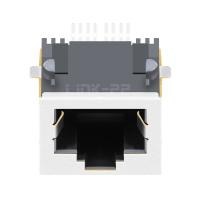 China LPJES101XDNL Side Entry Pcb 1X1 Port RJ45 Modular Jack Tab Up Without Led Without Integrated Magnetics for sale
