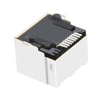 China LPJES101XDNL Side Entry Pcb 1X1 Port RJ45 Modular Jack Tab Up Without Led Without Integrated Magnetics for sale