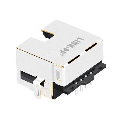 China LPJE4733BHNL Green/Yellow LED PCB Edge THT RJ45 Jack is The lowest RJ45 connector in the world,Only 9.8mm for sale