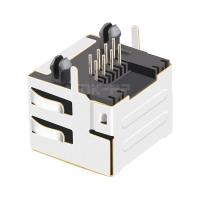 China LPJE101CNL-1 Tab Up RJ45 Modular Jack Without Integrated Magnetics 1X1 Port Without Led for sale