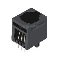 China WE CJ076621100 Compatible LINK-PP LPJE616NNL 6P6C RJ11 Modular Jack Tab Up Without LED 1X1 Port for sale