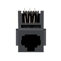 China Amphenol 90512-001LF Compatible LINK-PP LPJE616NNL Tab Up Without LED 1X1 Port 6P6C RJ11 Modular Connector for sale
