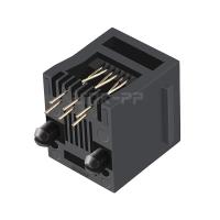 China Tyco 5520258-3 Compatible LINK-PP LPJE616NNL Tab Up Without LED 1X1 Port 6P6C RJ11 Jack for sale