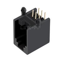 China LPJE8014NNL 6p6c RJ11 Jack Without Magnetics 1X1 Port Tab Down Without LED for sale