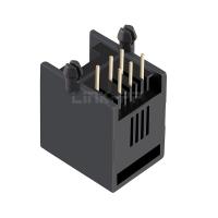 China LPJE8014NNL Without LED 1X1 Port 6p6c RJ11 Jack Tab Up without Integrated Magnetics for sale