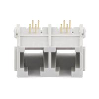 China LPJE702NNL Tab UP Without LED 1X2 Port RJ11 Jack 6P4C Connector without Integrated Magnetics for sale