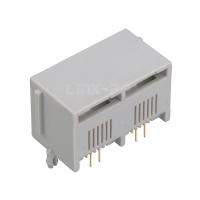 China LPJE702NNL Tab UP Without LED 1X2 Port RJ11 Jack 6P4C Connector without Integrated Magnetics for sale