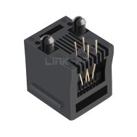 China LPJE615NNL Tab UP Without LED 1X1 Port 6p4c Vertical Modular Jack without Integrated Magnetics for sale