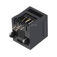 China LPJE615NNL Tab UP Without LED 1X1 Port 6p4c Vertical Modular Jack without Integrated Magnetics for sale