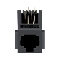 China WE 615004144021 Compatible LINK-PP LPJE614NNL Tab Up Without LED 1X1 Port 4P4C RJ11 Modular Connector for sale