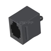 China WE 615004144021 Compatible LINK-PP LPJE614NNL Tab Up Without LED 1X1 Port 4P4C RJ11 Modular Connector for sale
