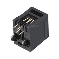 China WE 615004144021 Compatible LINK-PP LPJE614NNL Tab Up Without LED 1X1 Port 4P4C RJ11 Modular Connector for sale