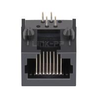 China LPJE175NNL Tab Down Without LED 1 Port 4P4C Ethernet RJ11 Jack without Integrated Magnetics for sale