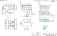 China LINK-PP LPUSB1121 Single Port Usb AF 90° DIP for sale