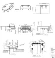 China LINK-PP LPUSB1083 USB TYPE C Connector 16PIN SMT for sale