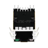China LPJ9011KINL 10/100 Base-T Cat5e RJ45 Magjack Tab UP Yellow&Green/Green Leds for sale