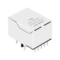 China LPJ0155HENL 10/100 Base-T RJ45 MagJack PoE With Rectifier Bridge Green/Yellow LED Tab Down for sale