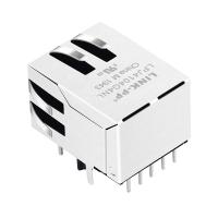 China LPJ4104G4NL 10/100 Base-T Single Port POE RJ45 Female Connector Tab Down Green&Yellow/Green&Yellow Led for sale