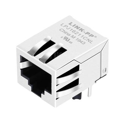 China Halo HFJT1-2450RL Compatible LPJ16211CNL 100 Base-T RJ45 MagJack Single Port Tab Up Without Led for sale