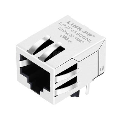 China Halo HFJ11-RPE44ERL Compatible LPJP4190CNL 10/100 Base-T RJ45 PoE MagJack With Rectifier Bridge Tab Down Without Led for sale