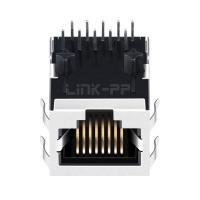 China Halo HFJ11-RPE48ERL Compatible LPJP4155CNL 100 Base-T RJ45 PoE+ Jack With Rectifier Bridge Tab Down Without Led for sale