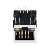 China Hanrun HR913322A Compatible LPJ0419FBNL 100 Base-T RJ45 Magnetics Jack Tab Down Green/Yellow Led for sale