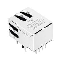 China LPJ4076GDNL 10/100 Base-T Ethernet RJ45 Magjack Tab Down Yellow/Green Led for sale