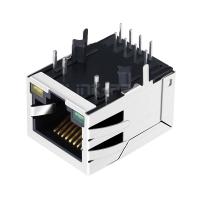 China LPJ4076GDNL 10/100 Base-T Ethernet RJ45 Magjack Tab Down Yellow/Green Led for sale