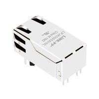 China LPJK0005AHNL 10/100 Base-T RJ45 Magnetics Modular Jack Tab Up 1x1 Port Green/Yellow Led for sale