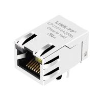 China Belfuse SI-50205-F Compatible LPJ1014A35NL RJ45 Jack With 100 Base-T Integrated Magnetic Tab Up Yellow&Green/Yellow Led for sale