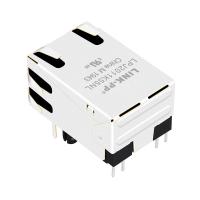 China LPJ2011K55NL 10/100 Base-T RJ45 Mag Jack with Transformer Tab Up Orange&Green/Orange&Green Leds for sale