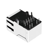 China LPJG17308-1AHNL 1000 Base-T 1x1 Port RJ45 Female Connector Tab Up Green/Yellow Leds for sale