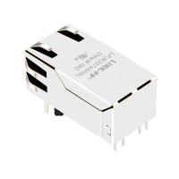 China Halo HFJT1-1GHP-L12RL Compatible LPJK2074AHNL 1000 Base-T RJ45 Magjack With POE+ Tab Up Green/Yellow Led for sale
