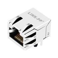 China LPJG16702CNL 1000 Base-T 1x1 Port Magnetics RJ45 Jack With Transformer Tab Up Without Led for sale